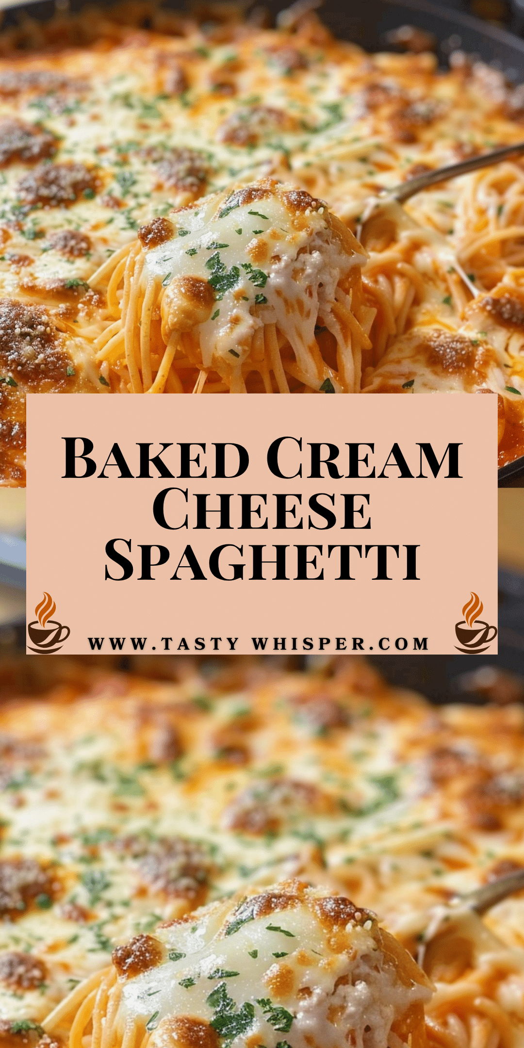 Baked Cream Cheese Spaghetti | Tasty Whisper
