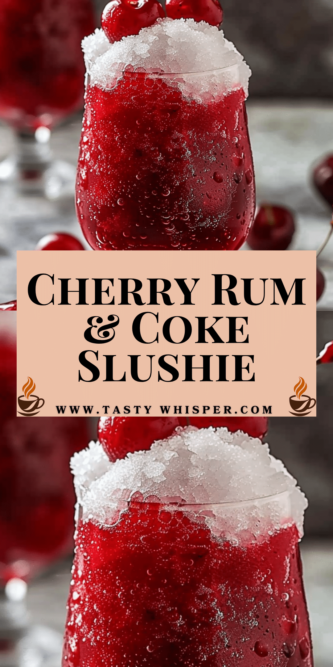 Cherry Rum and Coke Slushie | Tasty Whisper