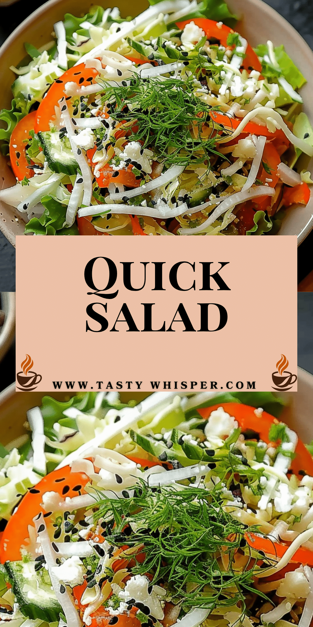 Quick Salad Recipe | Tasty Whisper