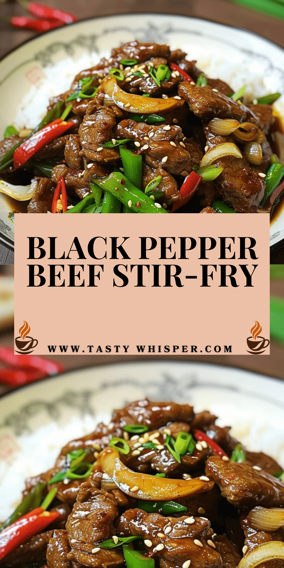 Black Pepper Beef Stir-Fry | Tasty Whisper
