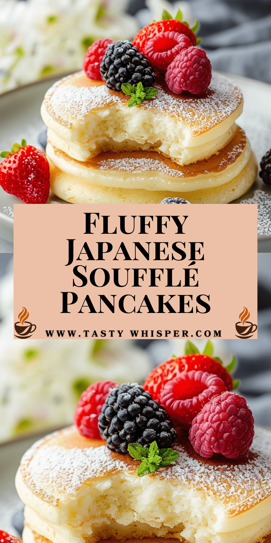 Fluffy Japanese Soufflé Pancakes | Tasty Whisper